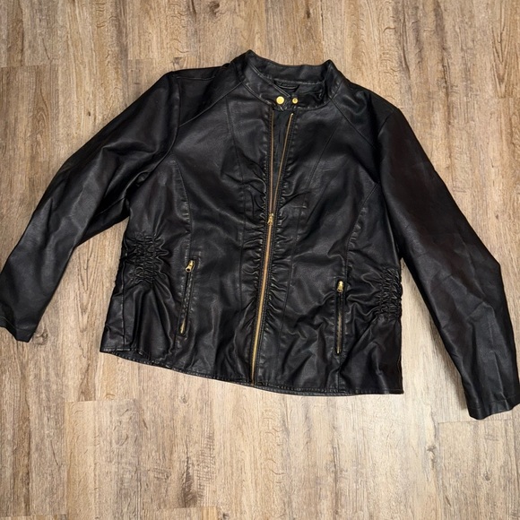 Baccini | Jackets & Coats | Baccini Faux Leather Jacket | Poshmark
